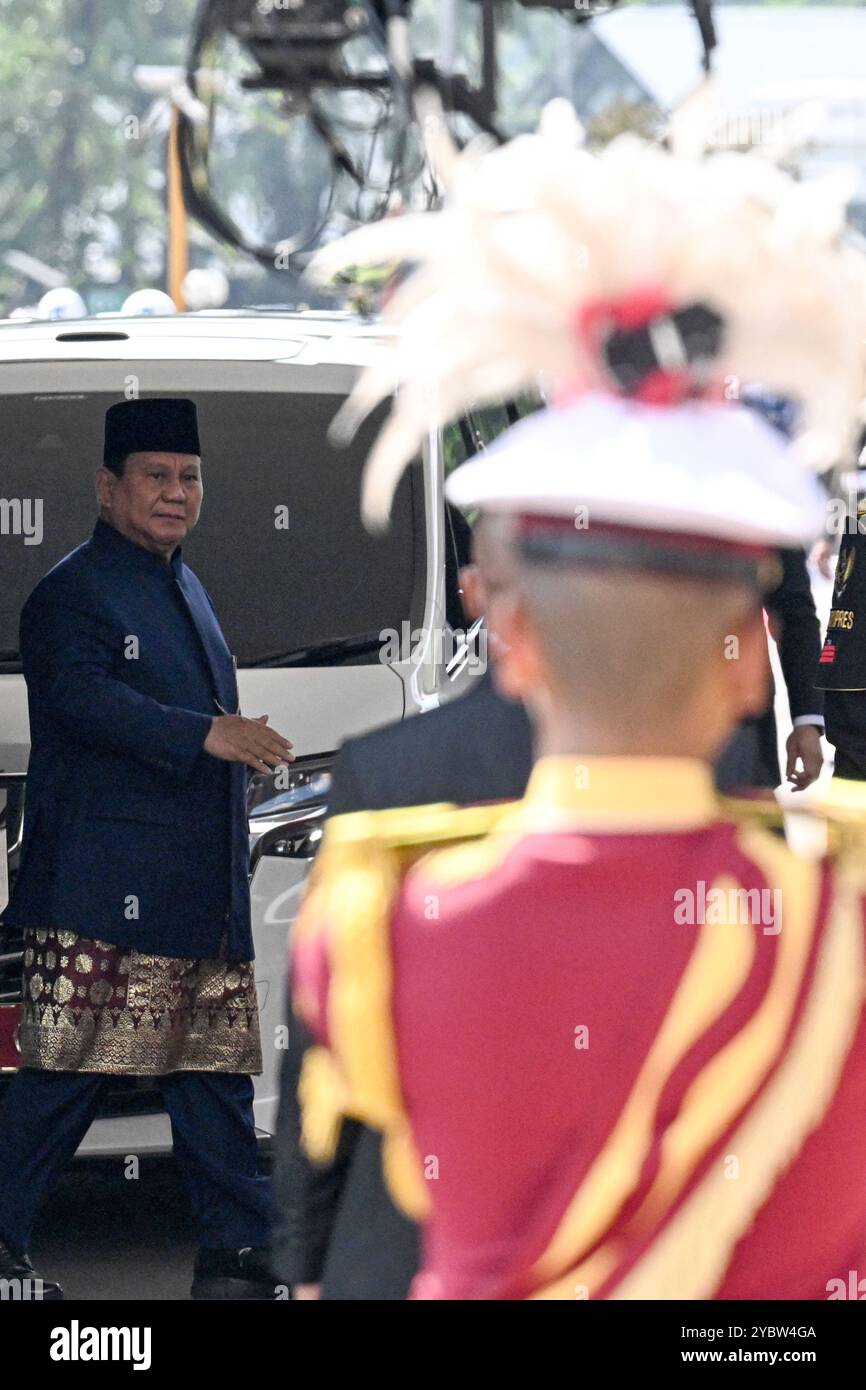 Jakarta, Indonesia. 20th Oct, 2024. Indonesian President Prabowo ...