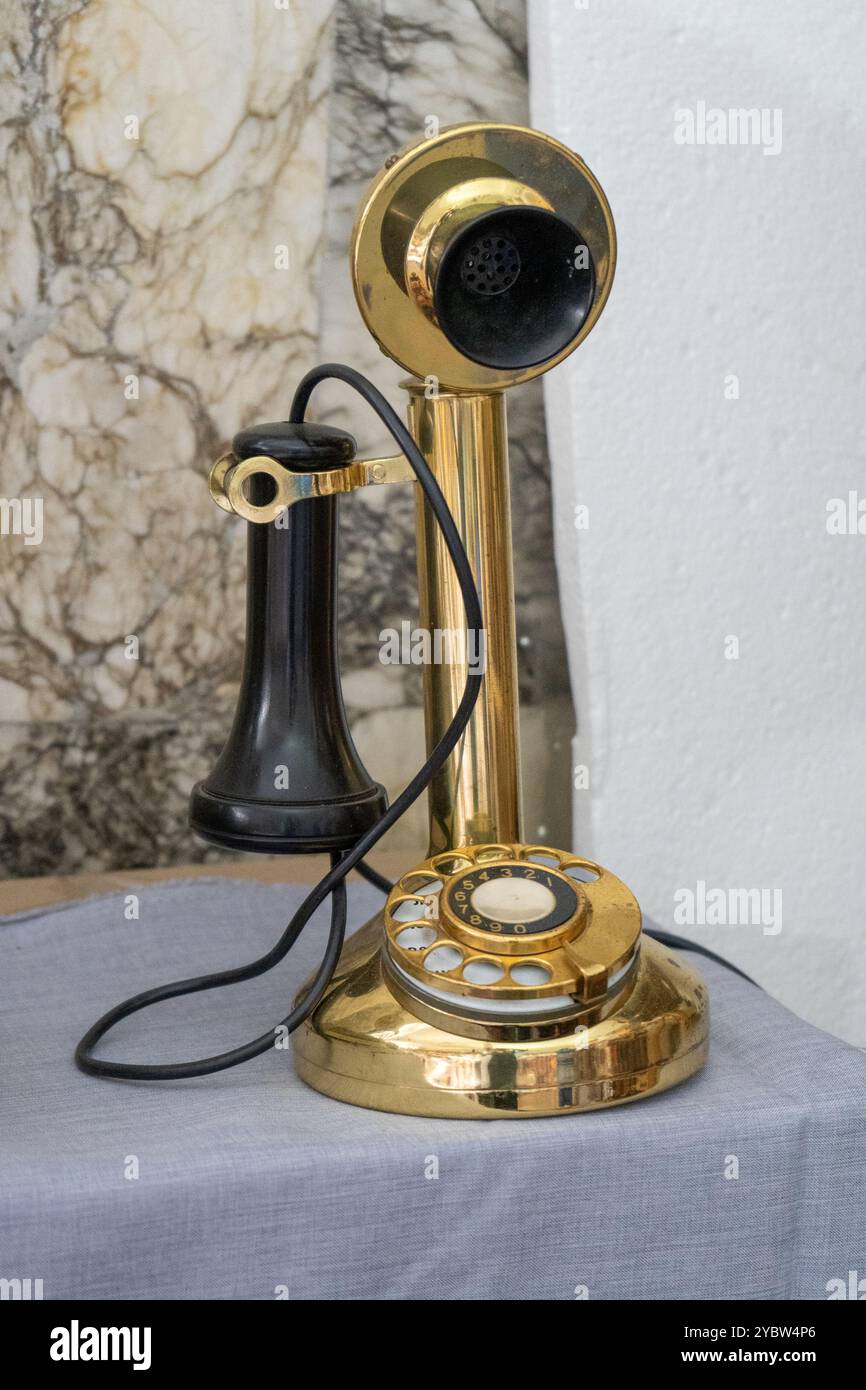 Rotary dial phone first hi-res stock photography and images - Alamy