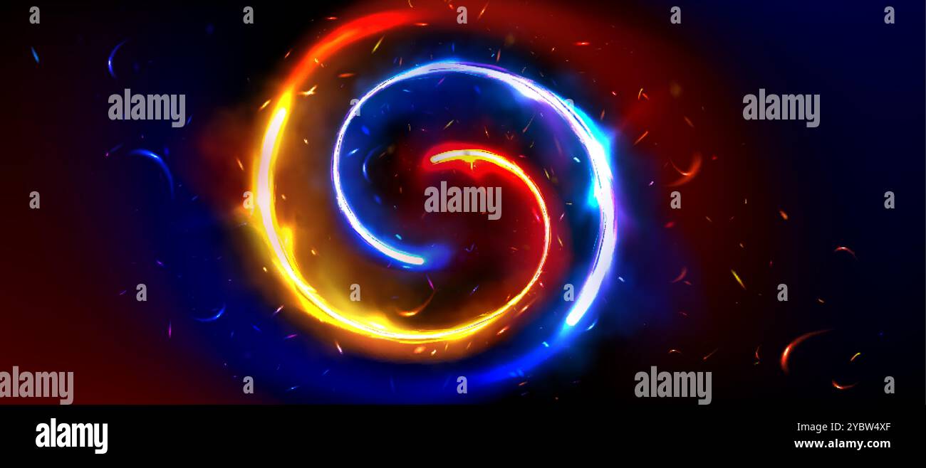 Ice vs fire Stock Vector Images - Alamy