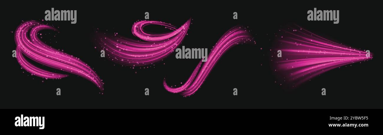 Air flow neon glow Stock Vector Images - Alamy