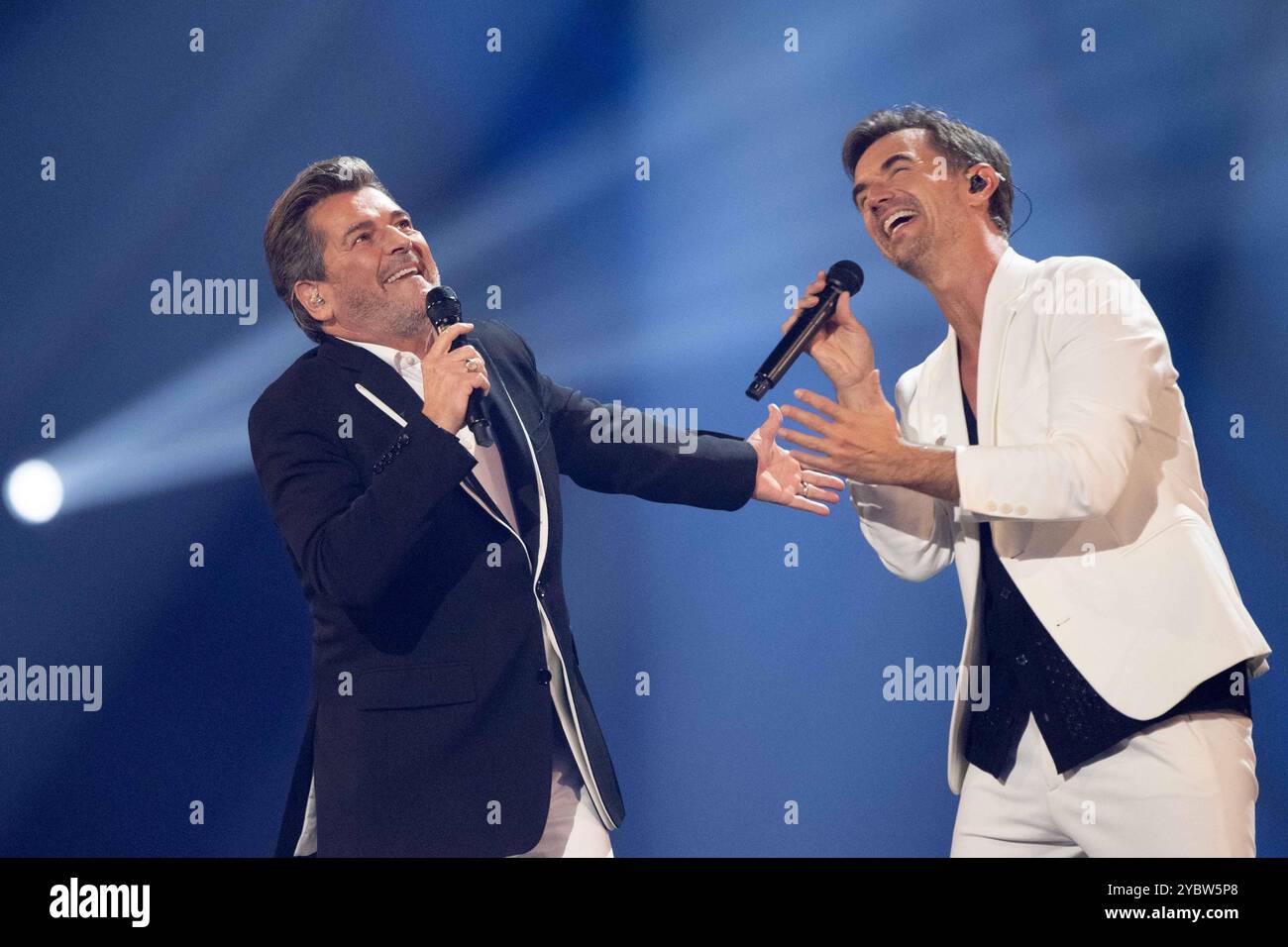 v.l. Thomas ANDERS, Saenger, Musiker, Schlagersaenger, Florian ...