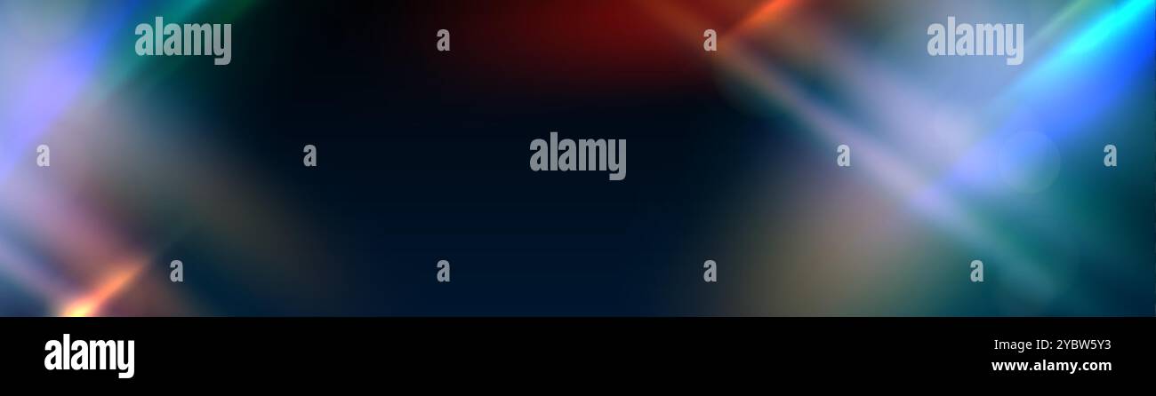 Blurred light flash effect on black background. Vector realistic ...