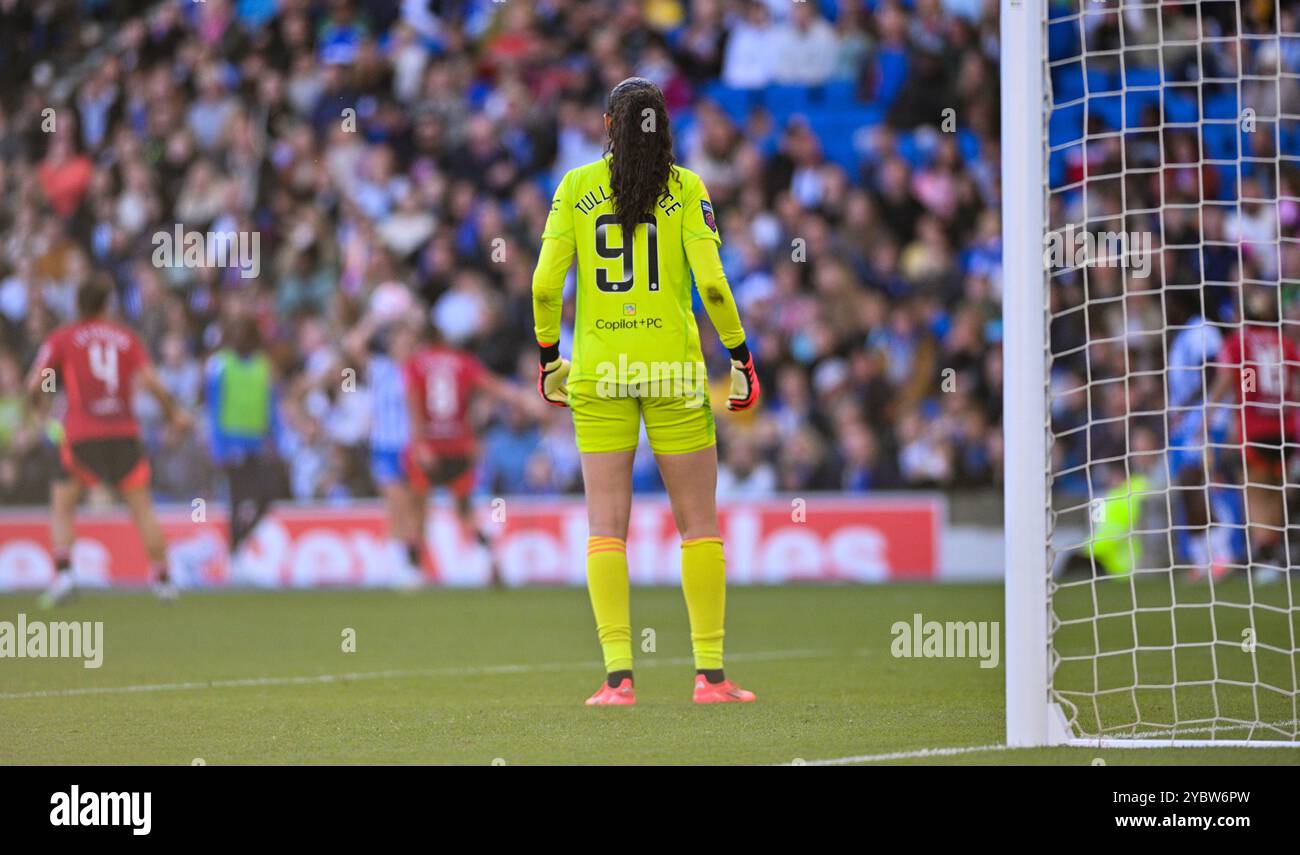 Brighton UK 19th October 2024 - Phallon Tullis-Joyce of Manchester ...