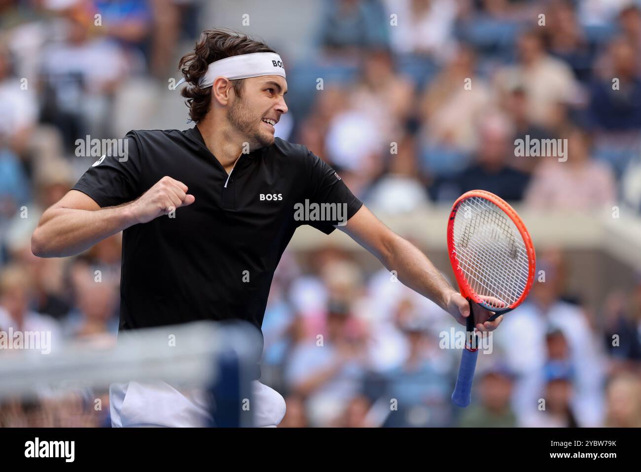 Tennis player Taylor Fritz celebrates at the US Open 2024 Championships ...