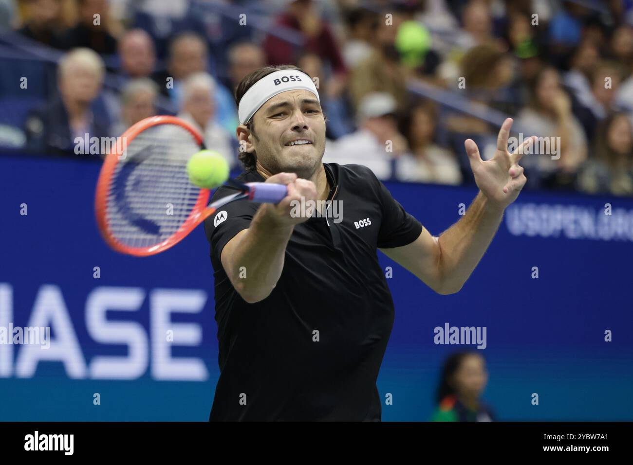 Tennis player Taylor Fritz in action at the US Open 2024 Championships ...