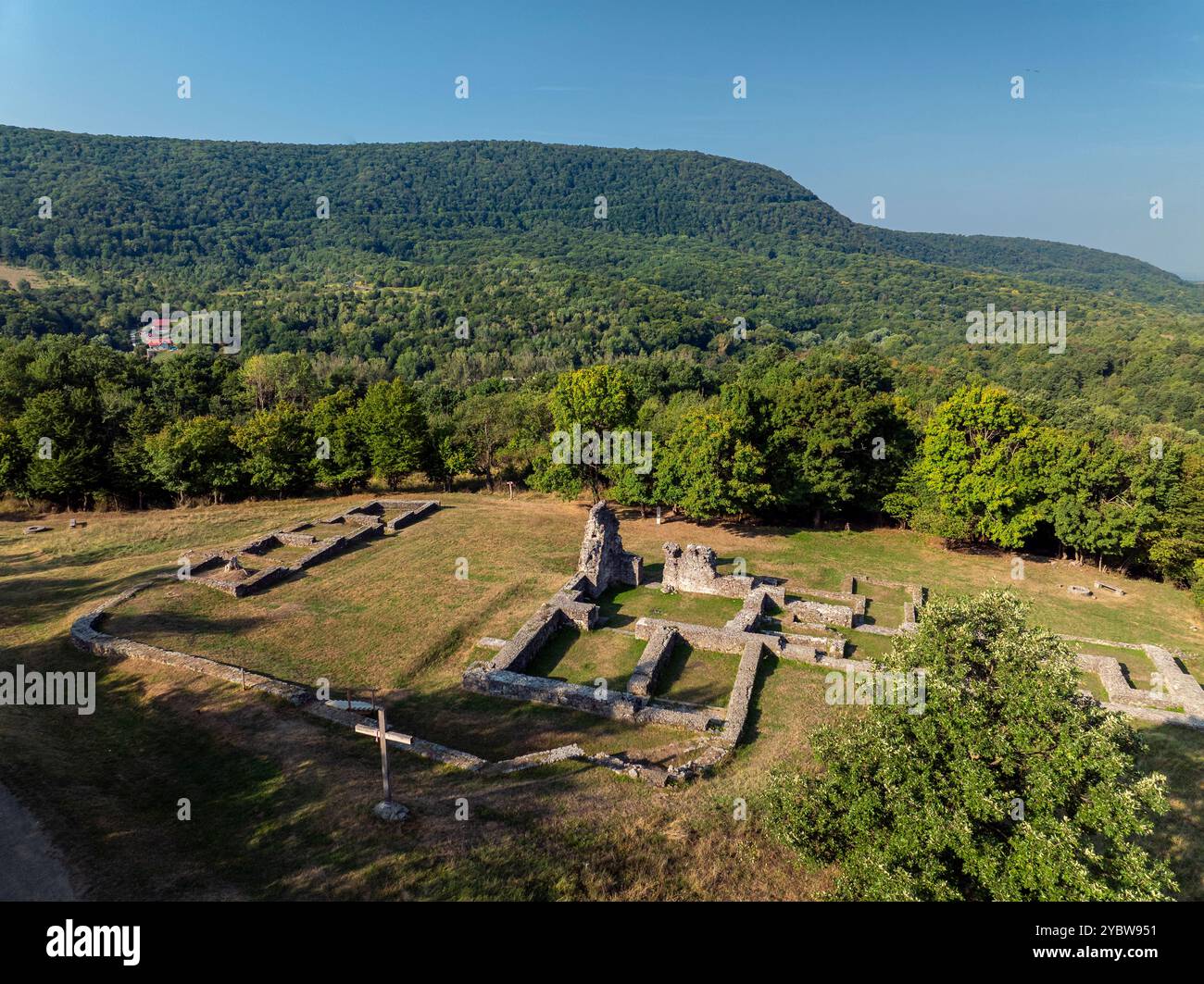 Pauline Monastery ruins near the village of Pilisszentlelek, Hungary ...