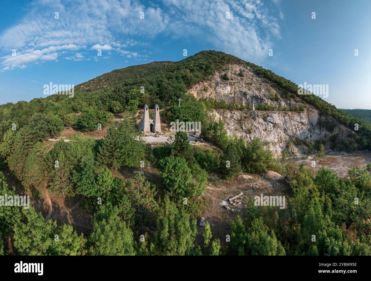 Pilis Chapel of Our Lady in the Pilis Mountains, Hungary. The Hungarian ...