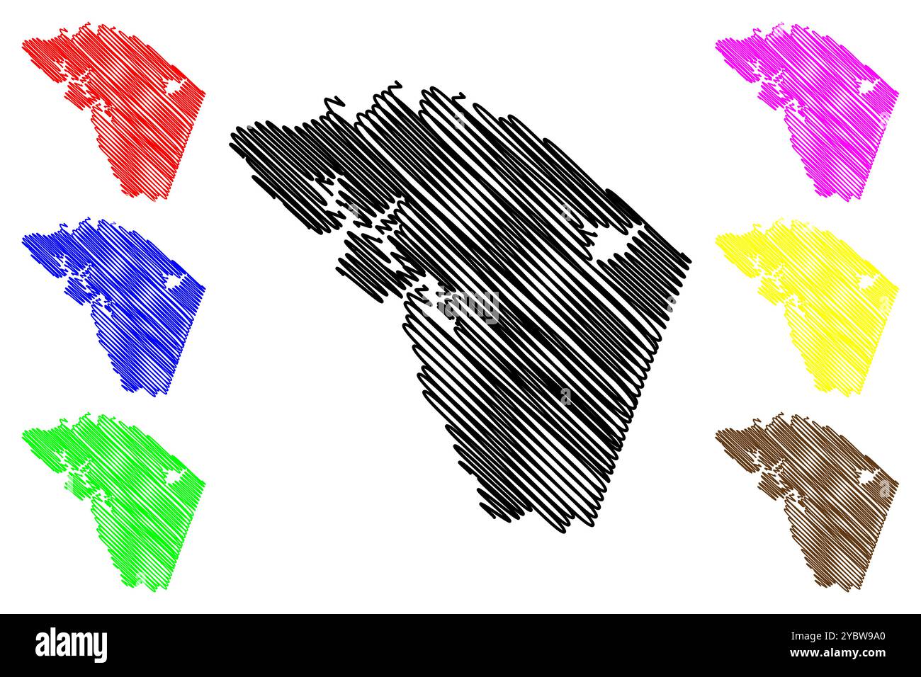 Shire of Mansfield (Commonwealth of Australia, Victoria state, Vic) map vector illustration ...