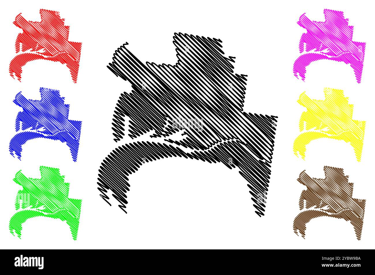 City of Melbourne (Commonwealth of Australia, Victoria state, Vic) map ...