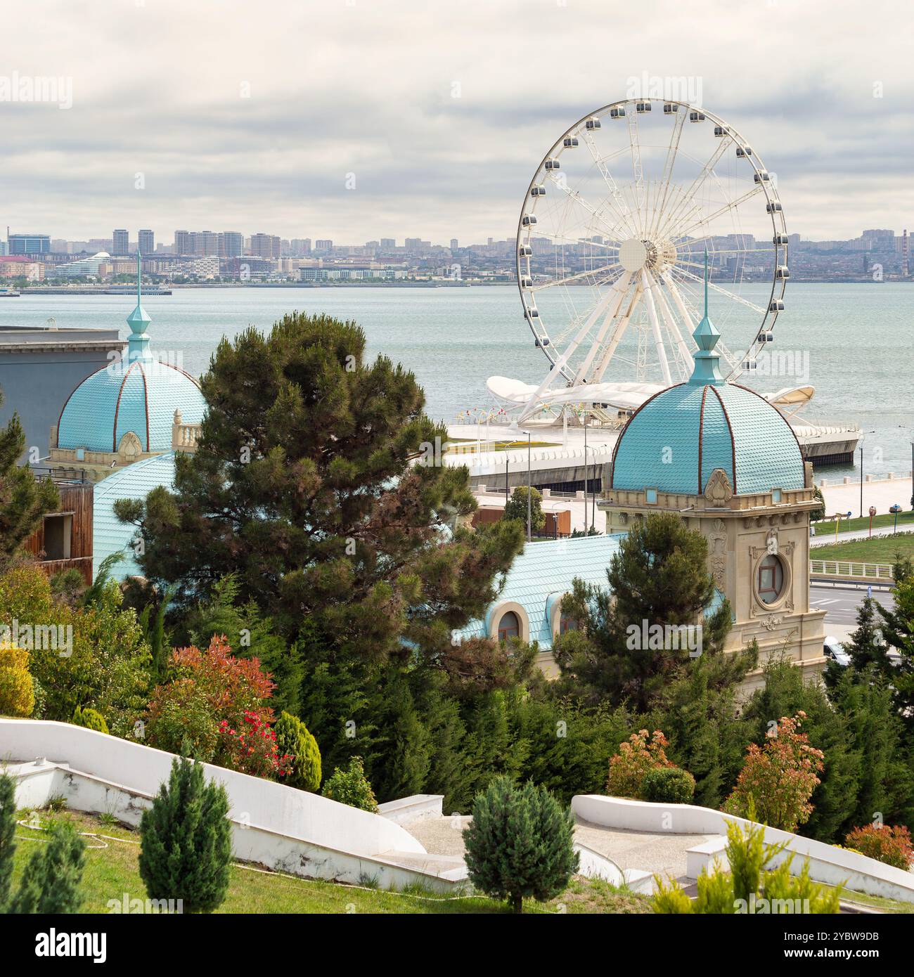 The Baku Eye Ferris wheel stands majestically in the background while ...