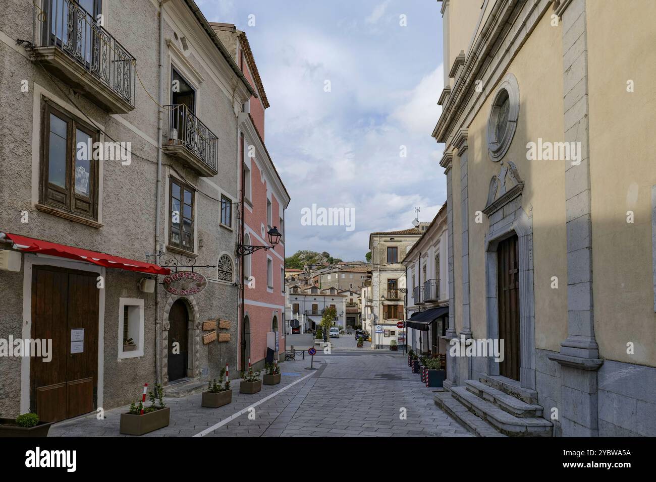 Architecture of old buildings in Rotonda, a village in Basilicata ...