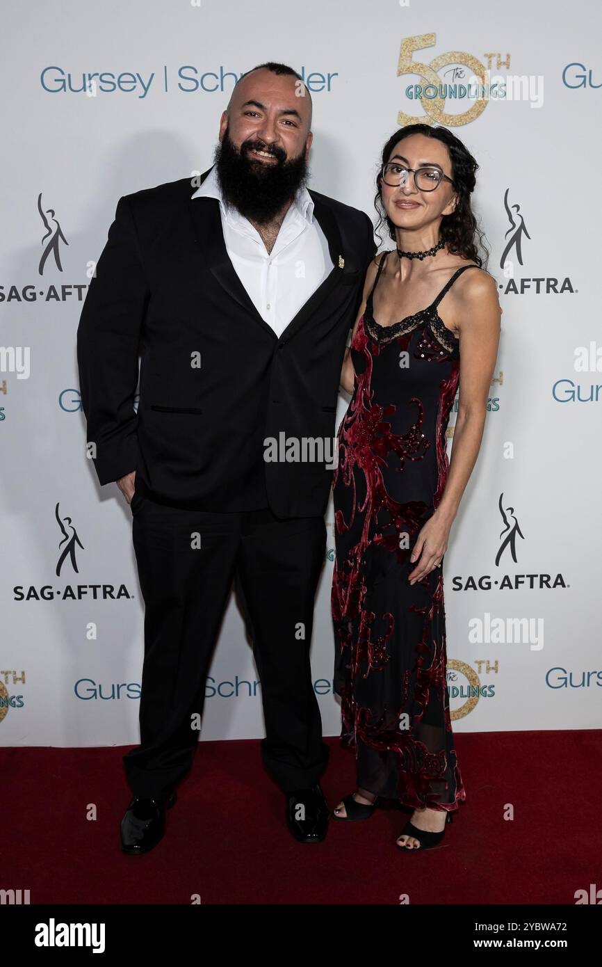 Los Angeles, USA. 19th Oct, 2024. Jonathan Sanchez Leos and Ginelle ...