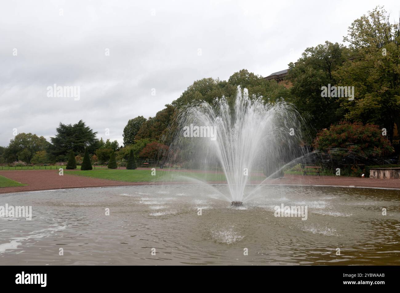 Metz France 30th September 2024 Fountains in the parks surrounding ...