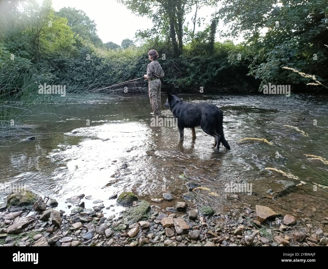 Stream fishing rocks hi-res stock photography and images - Alamy