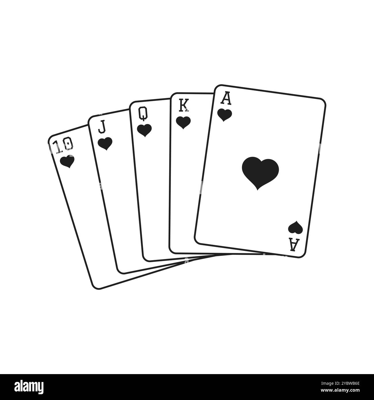 Five highest cards hi-res stock photography and images - Alamy