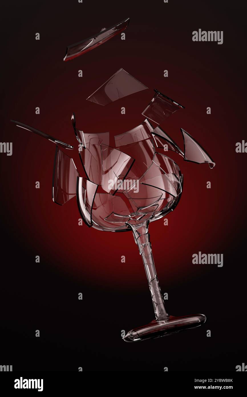 Breaking the glass pieces hi-res stock photography and images - Alamy