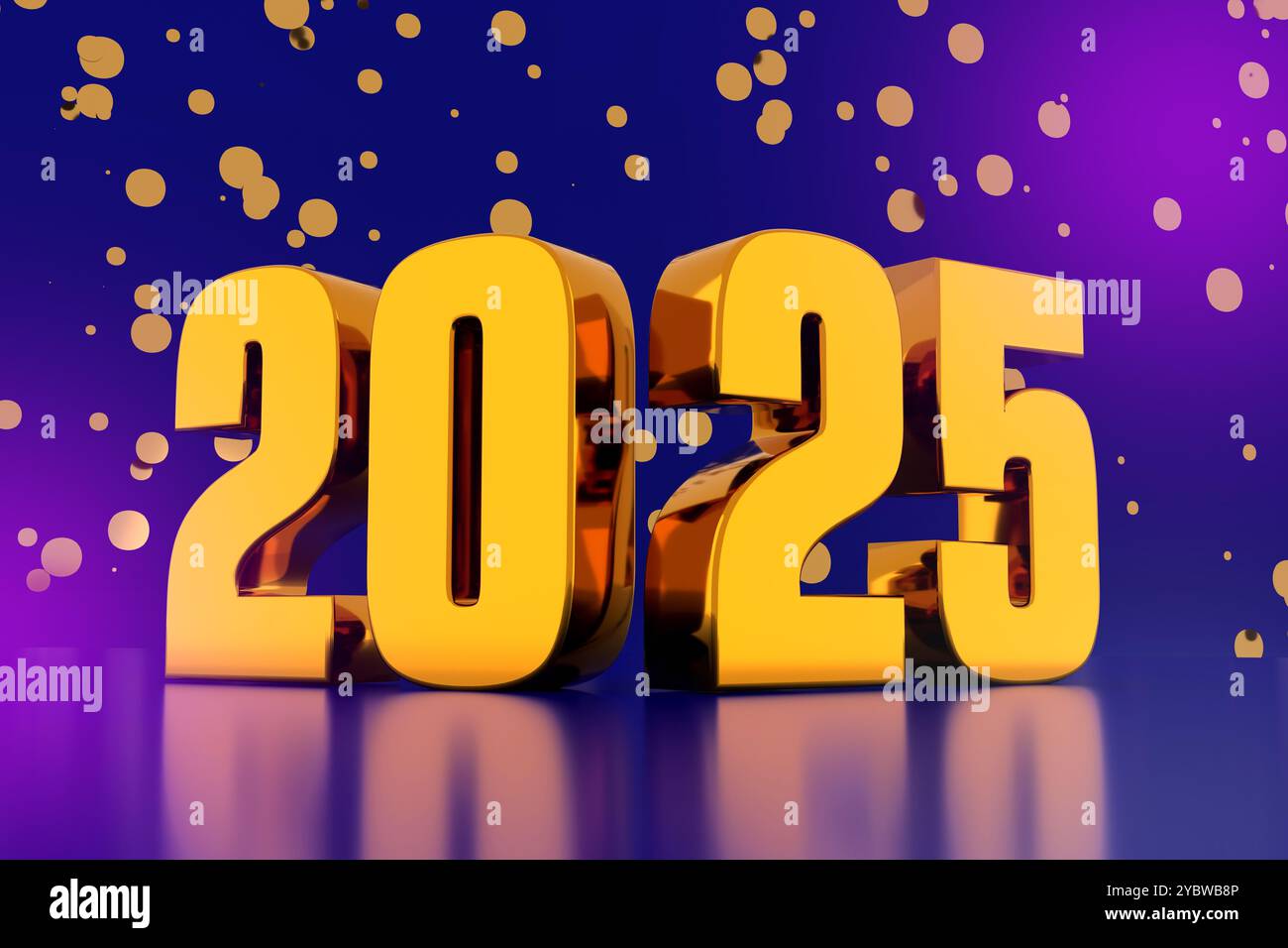 3d render 2025 date hi-res stock photography and images - Alamy