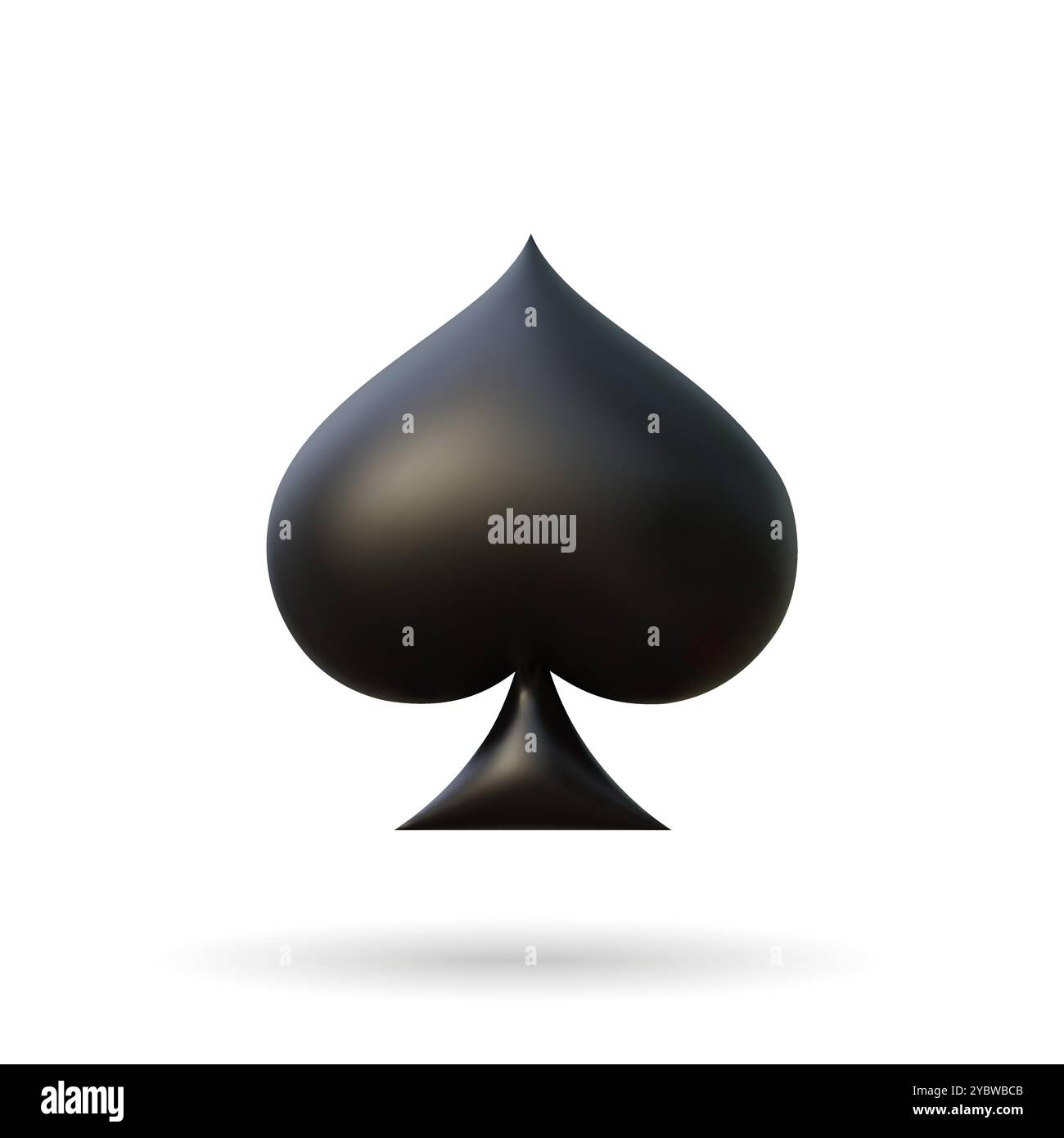 Spades Suit 3d. Vector illustration. Poker playing card. Symbols for ...