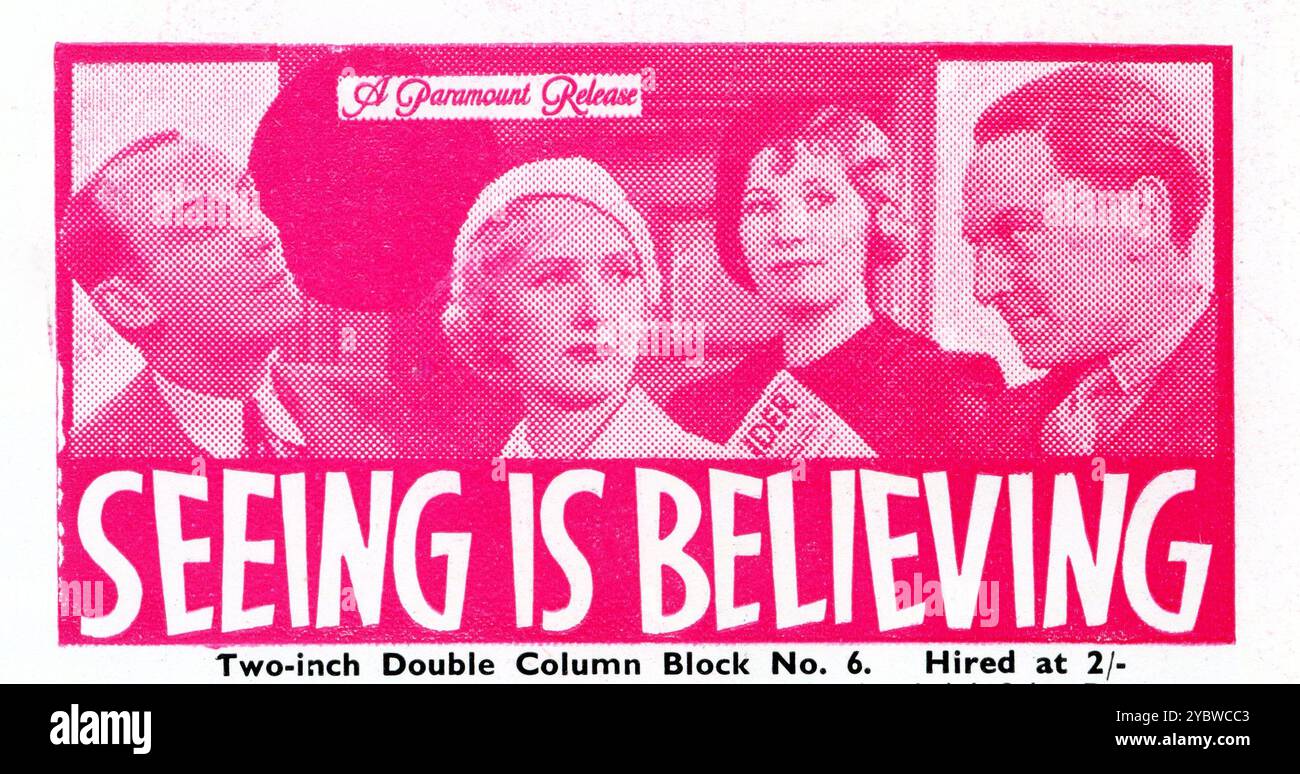 BILLY / WILLIAM HARTNELL GUS McNAUGHTON and FAITH BENNETT in SEEING IS ...