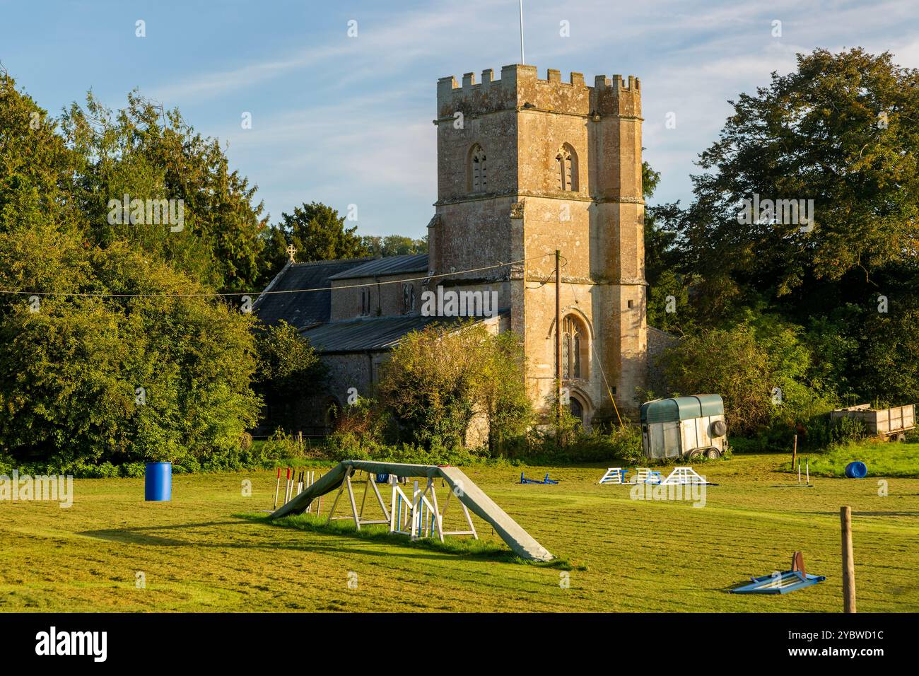 Village parish church of Saint Andrew, Ogbourne St Andrew, Wiltshire ...