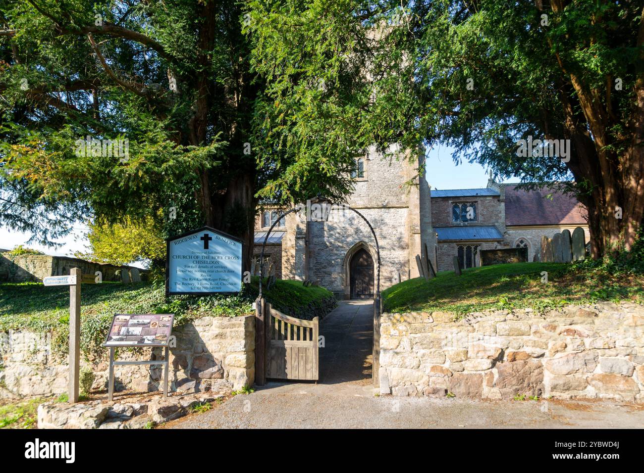 Village parish church of the Holy Cross, Chiseldon, Wiltshire, England ...