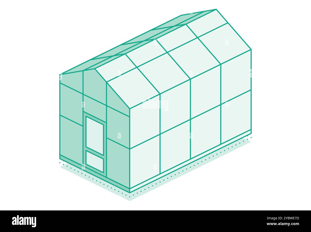 Garden greenhouse door Stock Vector Images - Alamy