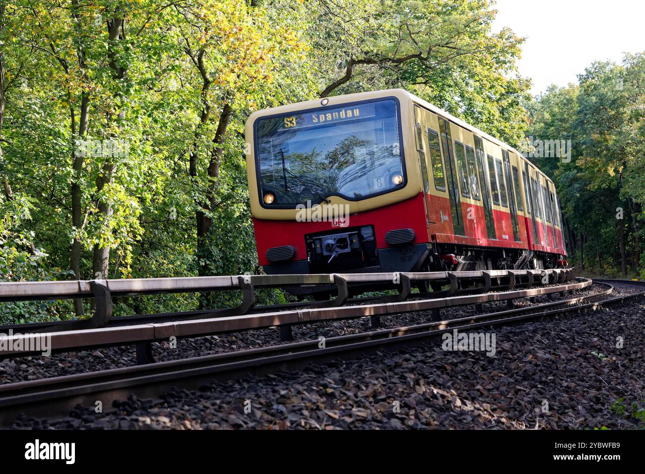 S-Bahnzug nahe Olympiastadion 2024-10-17 Deutschland, Berlin Zug der DB ...