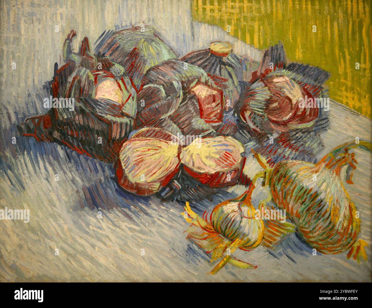 Red cabbages and garlic by Vincent van Gogh 1887 Stock Photo - Alamy