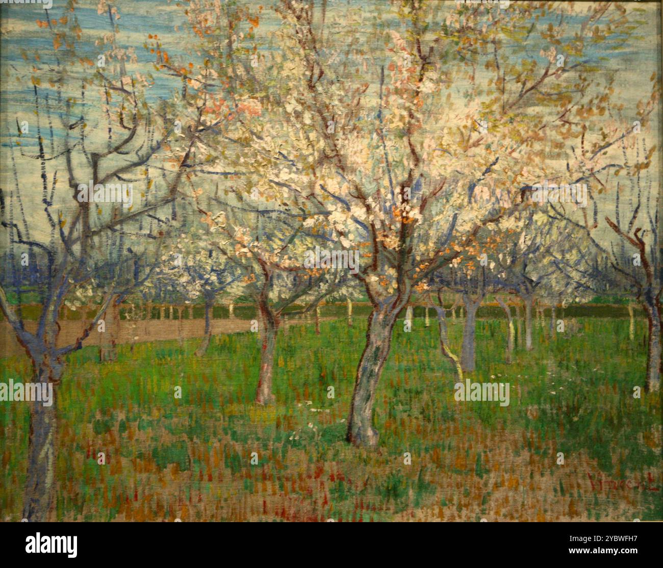 The pink Orchard 1888 Vincent van Gogh Stock Photo - Alamy