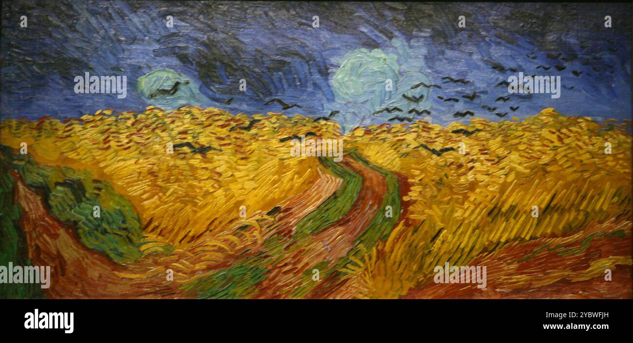 Wheat field with crows 1890 Vincent van Gogh Stock Photo - Alamy