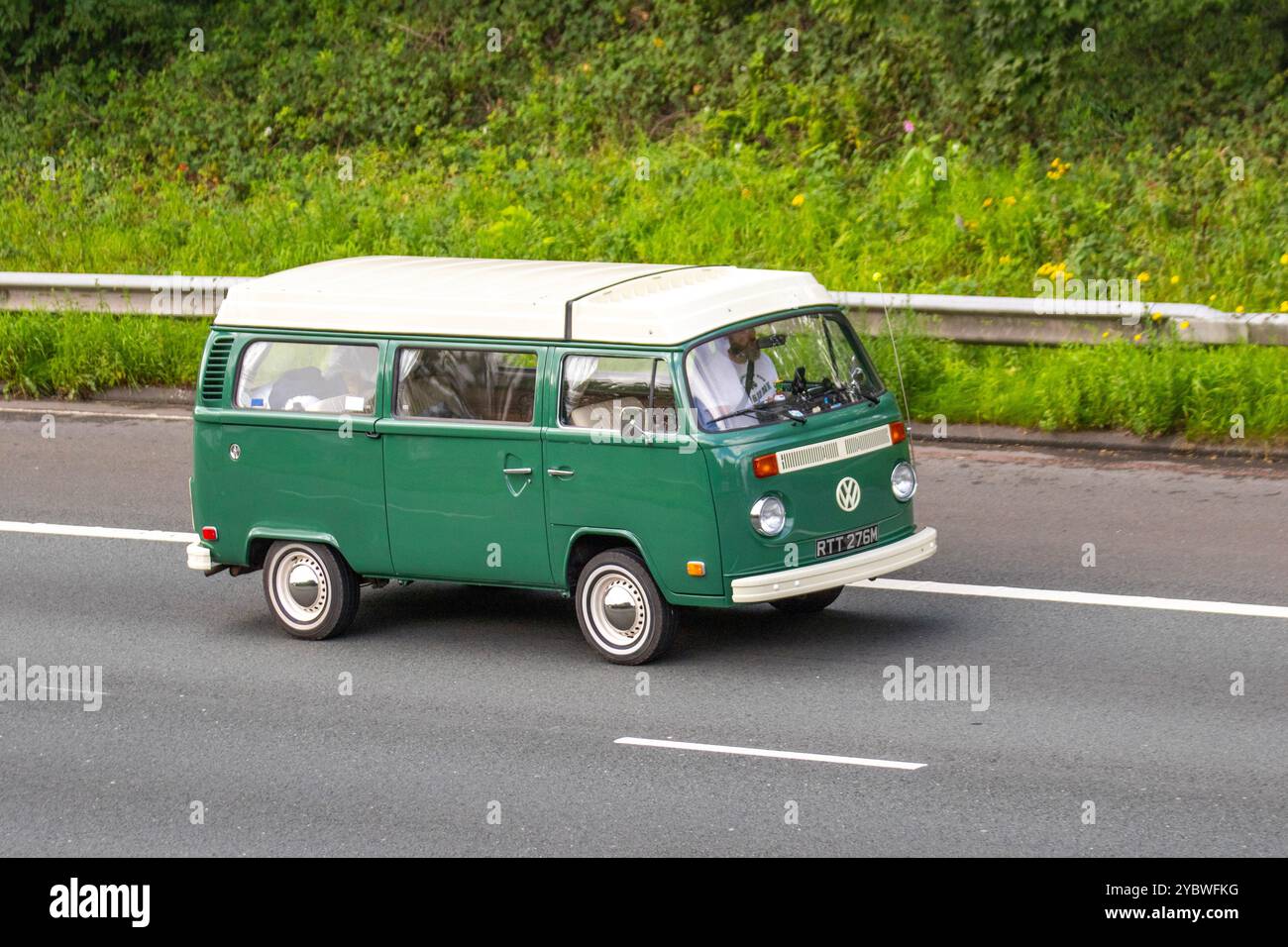 1974 70s seventies Green VW Volkswagen Car Petrol 1800 cc bay window ...