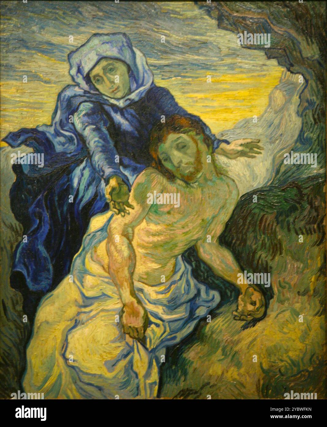 Pieta after delacroix 1889 vincent van gogh hi-res stock photography ...