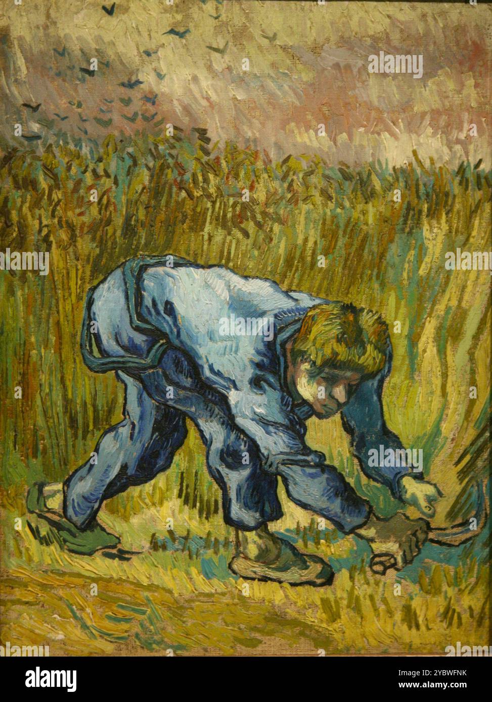The reaper (after millet) 1889 Vincent van Gogh Stock Photo - Alamy