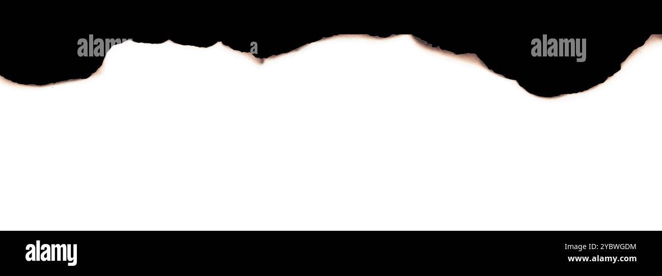 Burnt paper edges realistic vector illustration Stock Vector Image & Art - Alamy