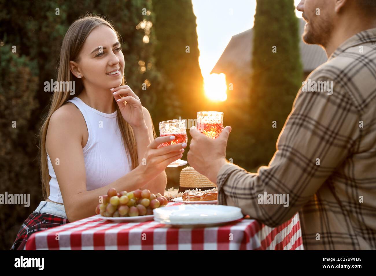 Romantic couple having rest in hi-res stock photography and images - Alamy