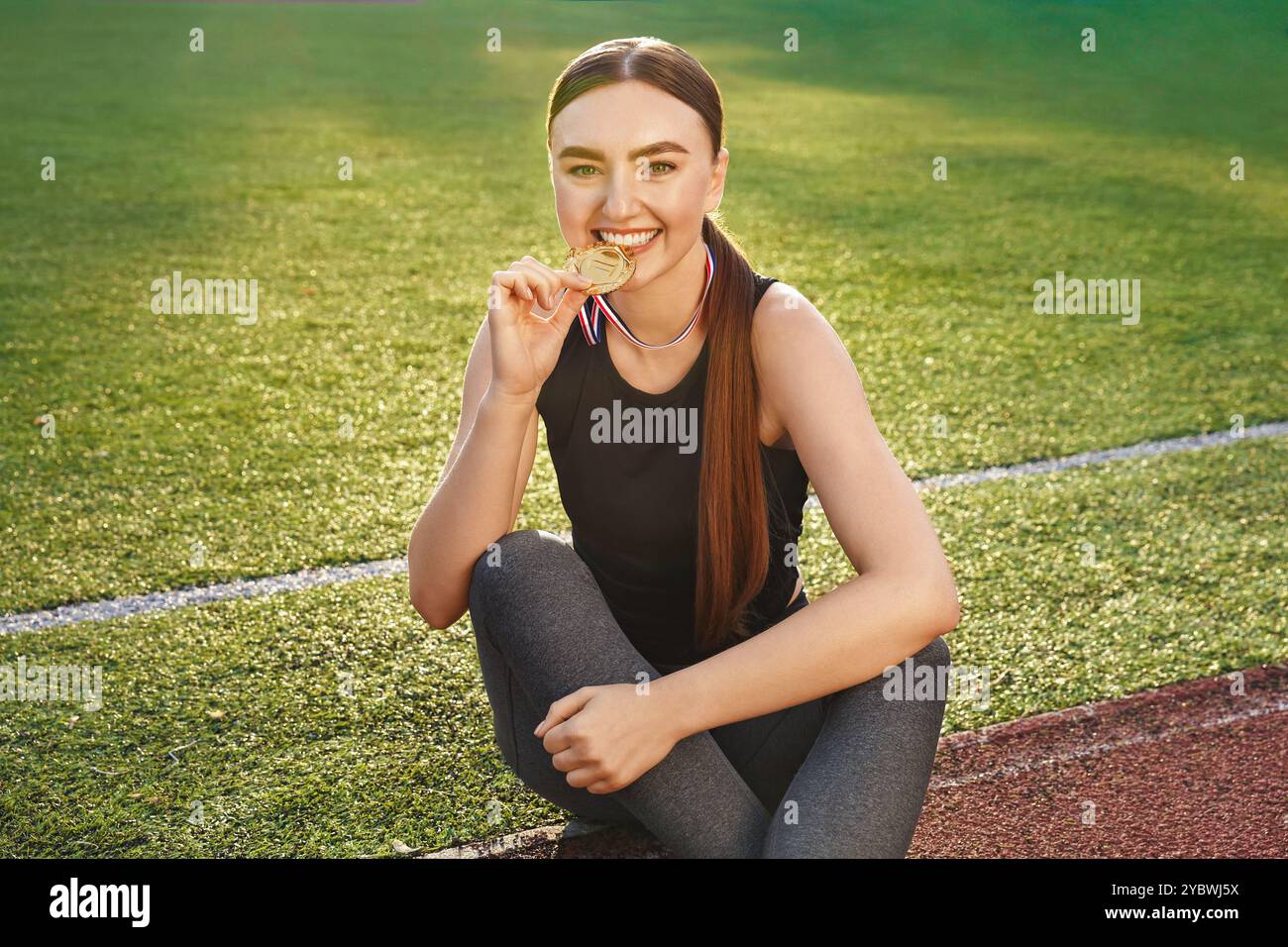 Medal bite hi-res stock photography and images - Alamy