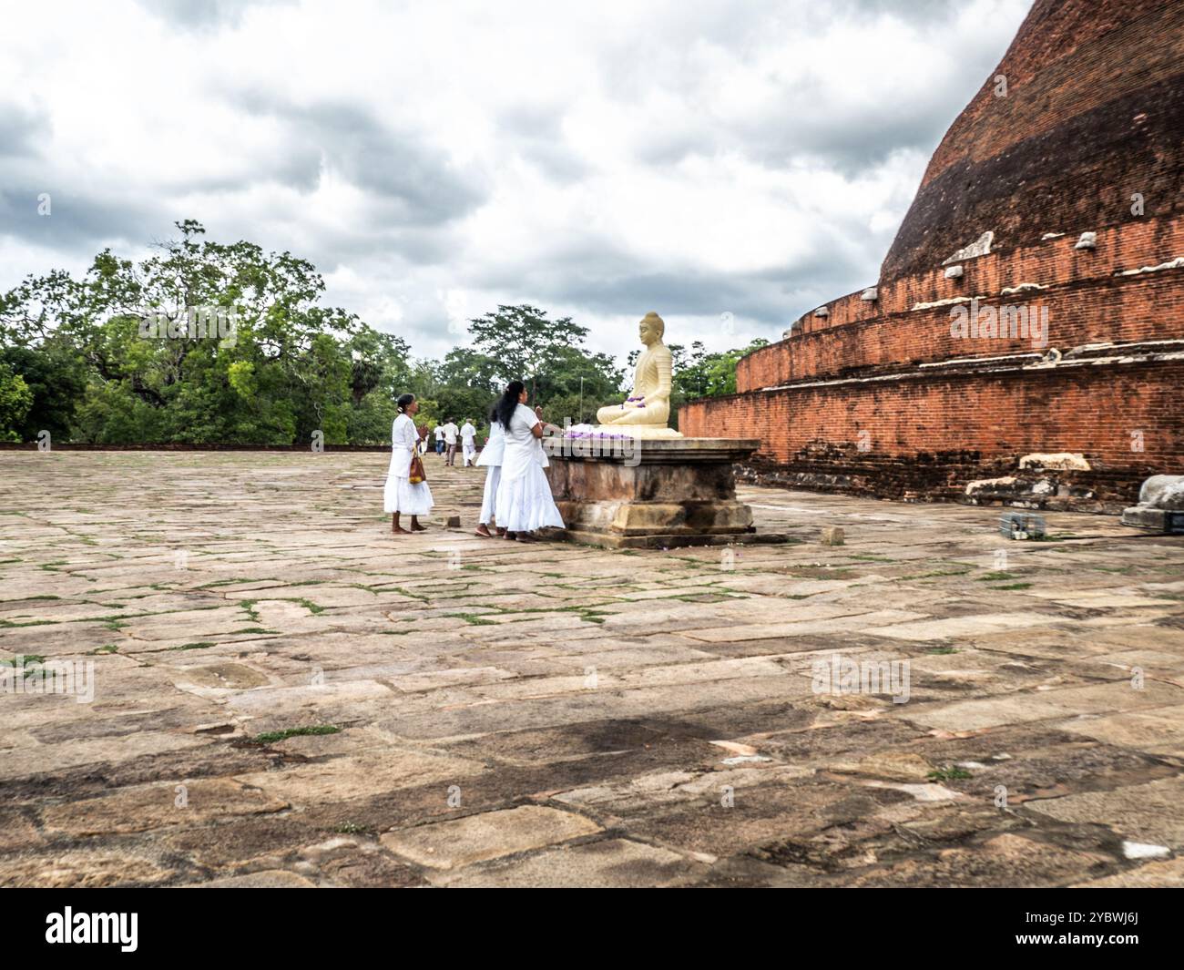 Anuradhapura - Sri Lanka, September 10 2023 - People praying in ...