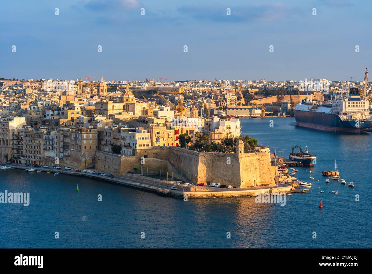 VALLETTA, MALTA - SEPTEMBER 01, 2024: View of the Three Cities of Malta ...