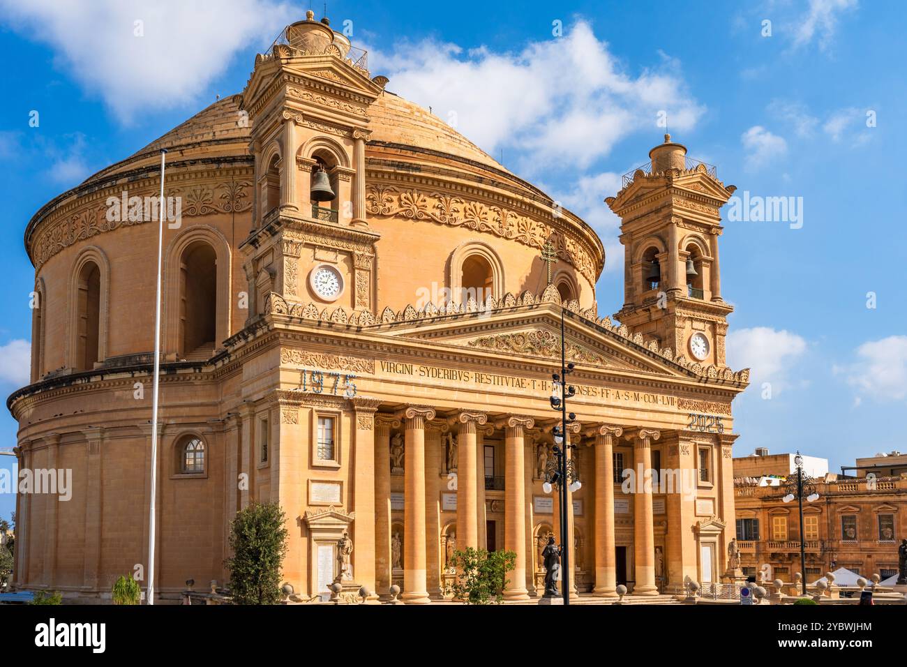 MOSTA, MALTA - SEPTEMBER 02, 2024: The Sanctuary Basilica of the Assumption of Our Lady, known ...