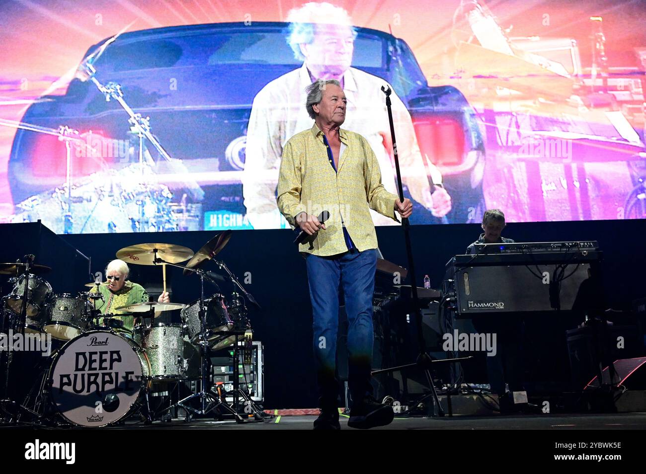 Ian Paice, Ian Gillan und Don Airey von Deep Purple live bei einem ...