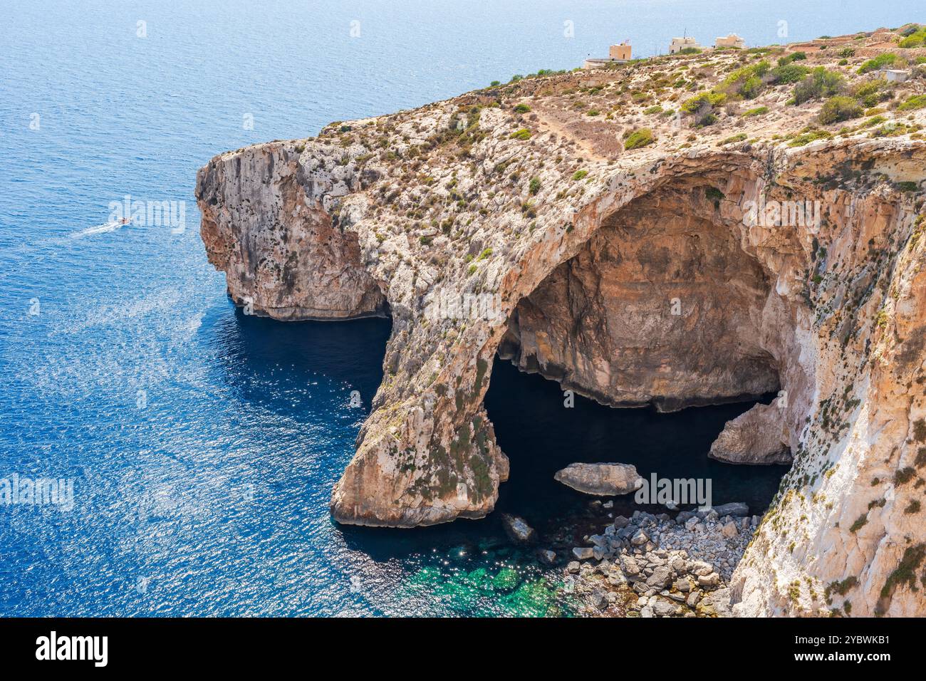Aerial view blue grotto nature hi-res stock photography and images - Alamy