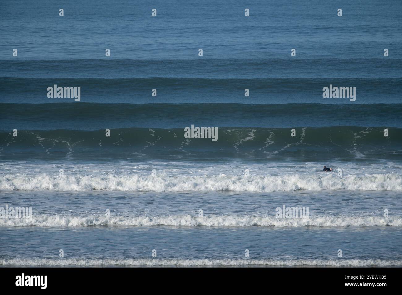 Lines of swell at Llangennith beach Gower, Wales Stock Photo - Alamy