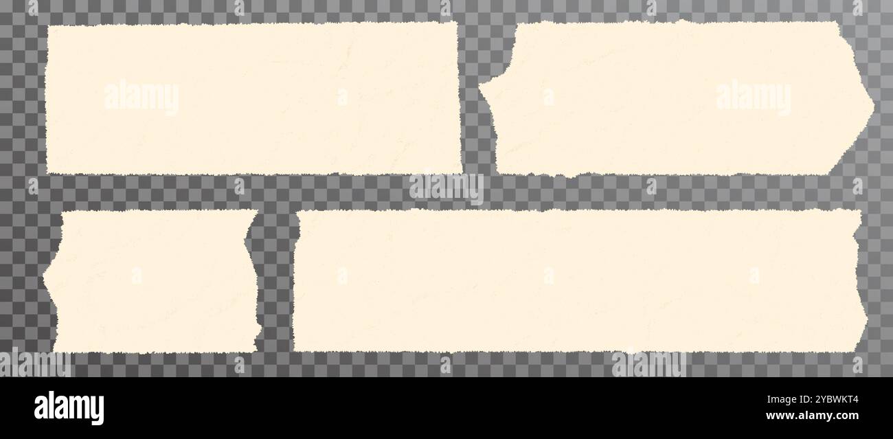 Torn paper pieces vector elements isolated Stock Vector Image & Art - Alamy