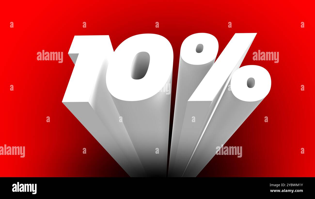 10 percent symbol 3d hi-res stock photography and images - Alamy