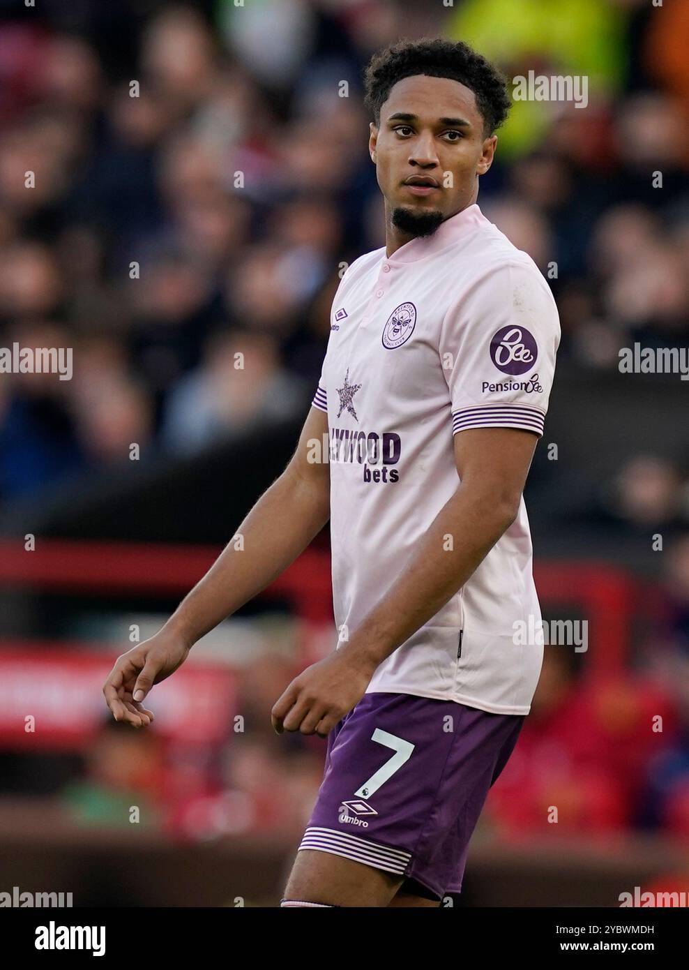 Manchester, England, 19th October 2024. Kevin Schade of Brentford ...