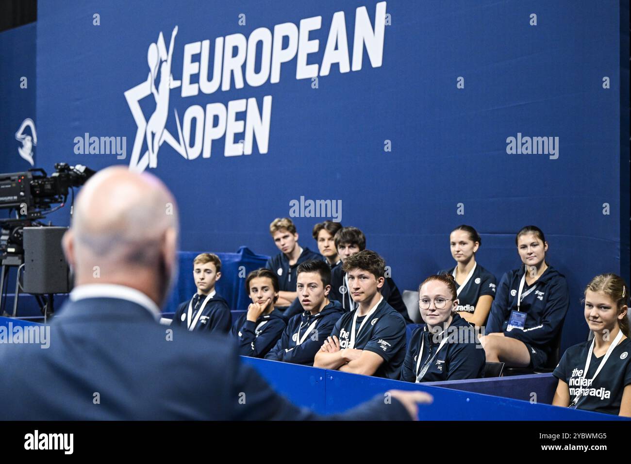 Ball girls and boys pictured at the ATP European Open Tennis tournament ...