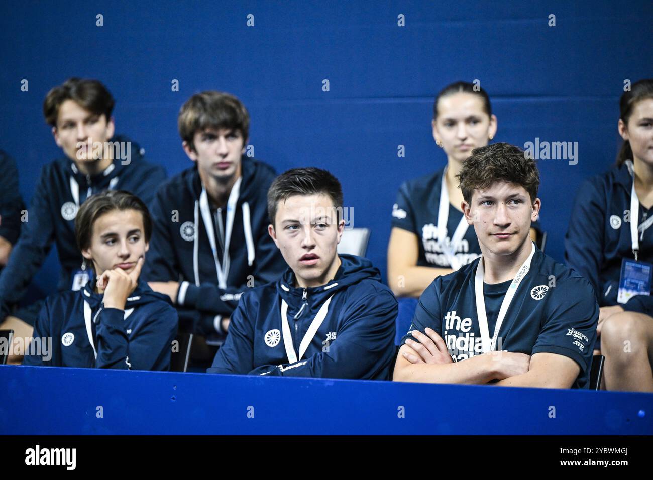Ball girls and boys pictured at the ATP European Open Tennis tournament ...