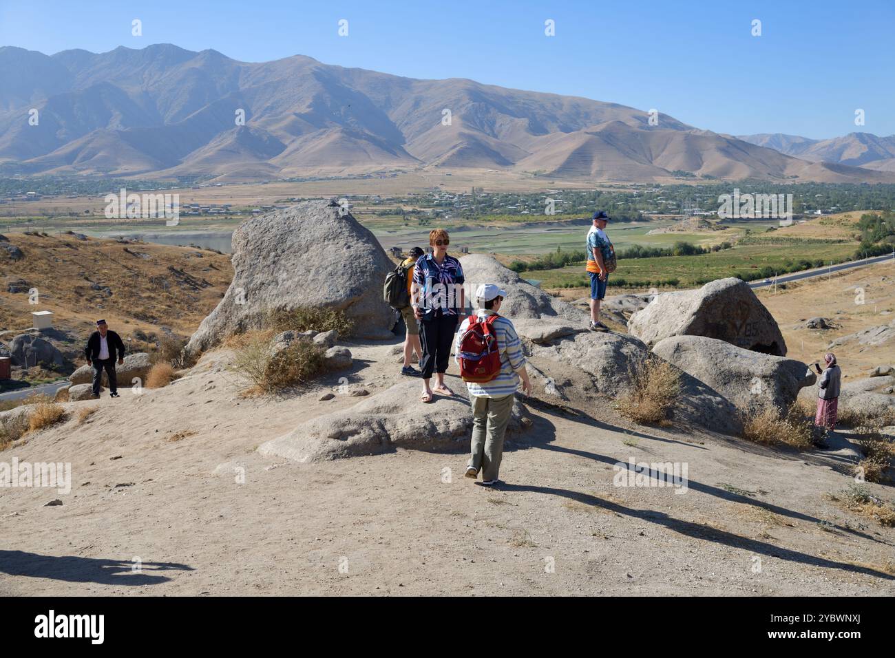 Samarkand, Uzbekistan - September 9, 2024: Group of tourist against ...