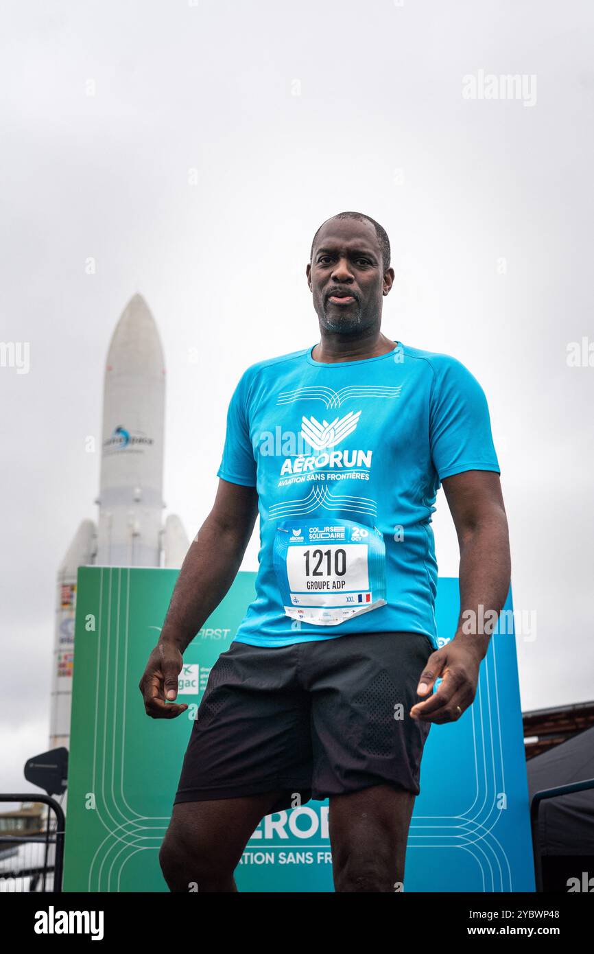 Pascal Gentil during the launch of Aerorun Paris 2024, which is the ...