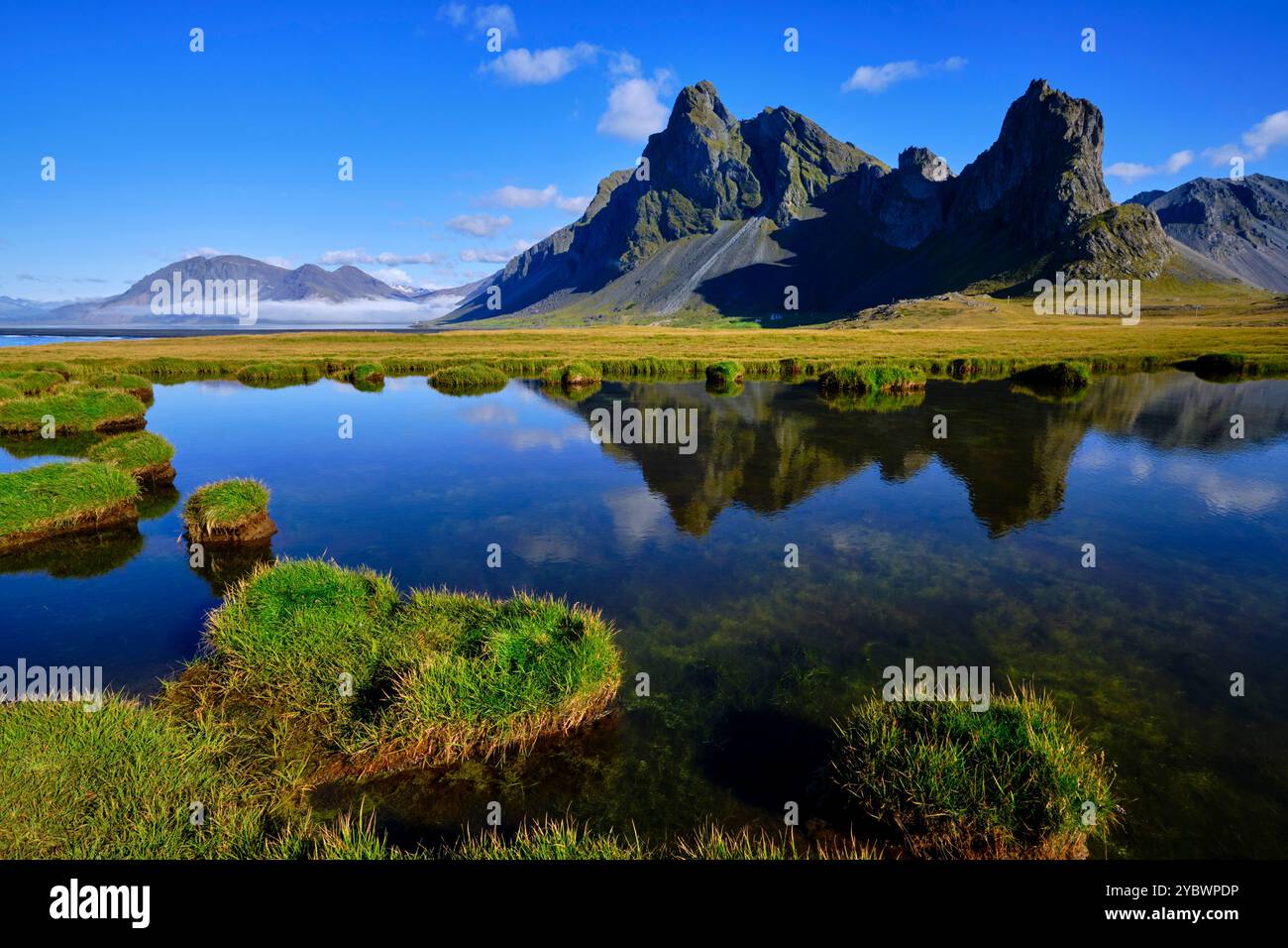 Iceland, Austurland region, Hvalnes peninsula, Lónsvík beach and ...
